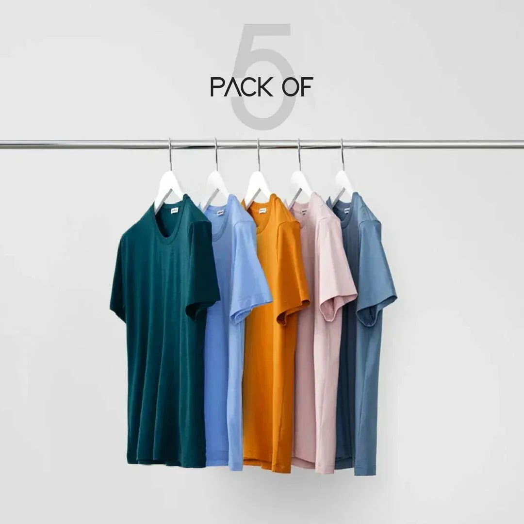 Pack of 5 Plain Tee – mettwear